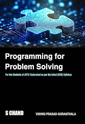 Programming For Problem Solving Cabh Caitanya Book House